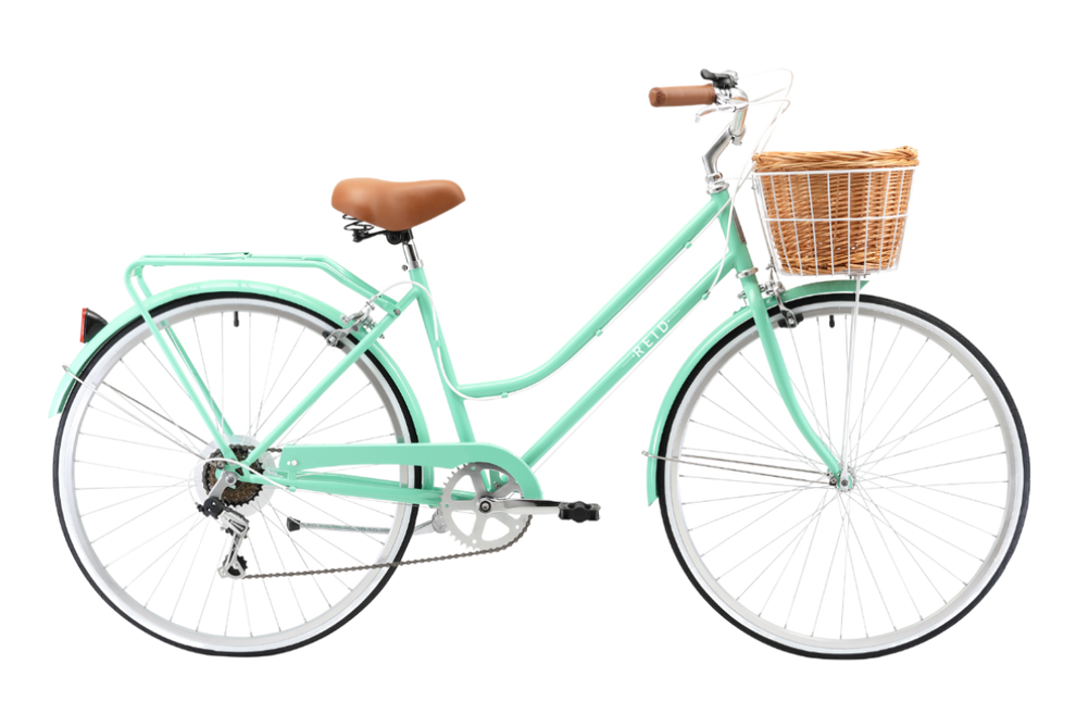 Ladies Classic 7-Speed Vintage Bike Mint Green – Reid Bikes